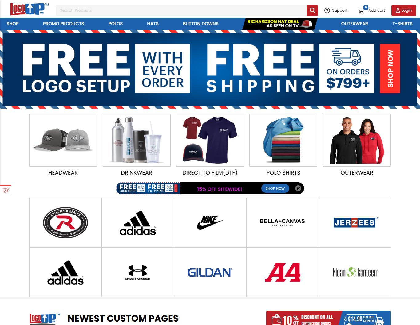 Customized Logo Apparel | Design Embroidered Apparel Online - LogoUp.com